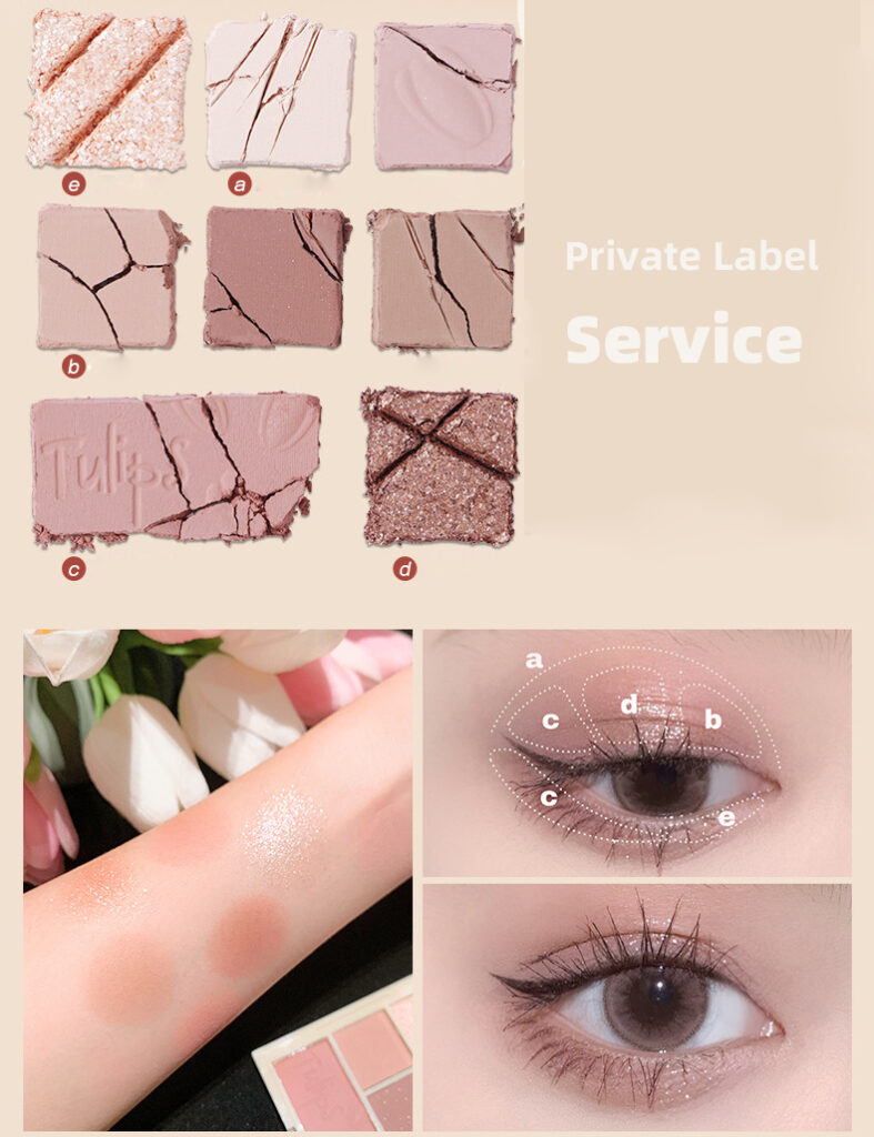 New luxury private label 8 color eyeshadow palette - Kasey Beauty