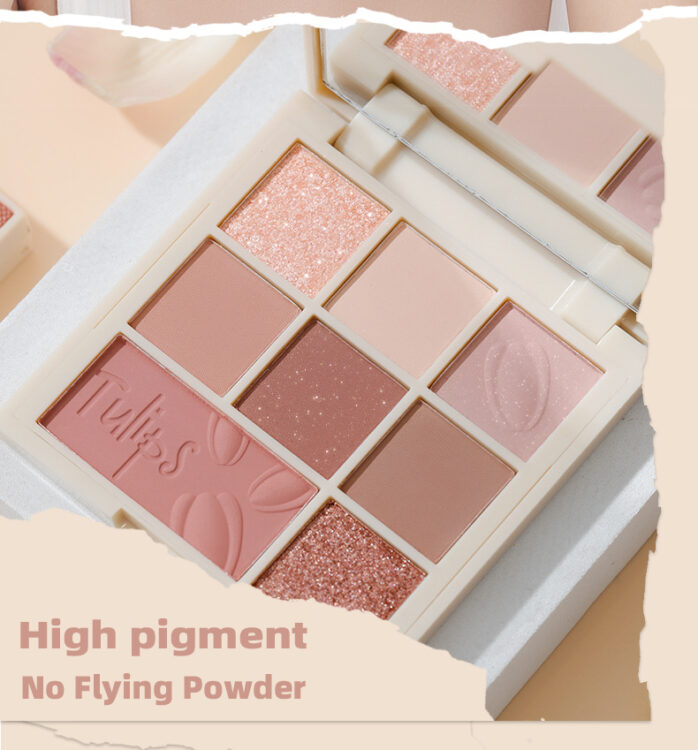 New luxury private label 8 color eyeshadow palette - Kasey Beauty