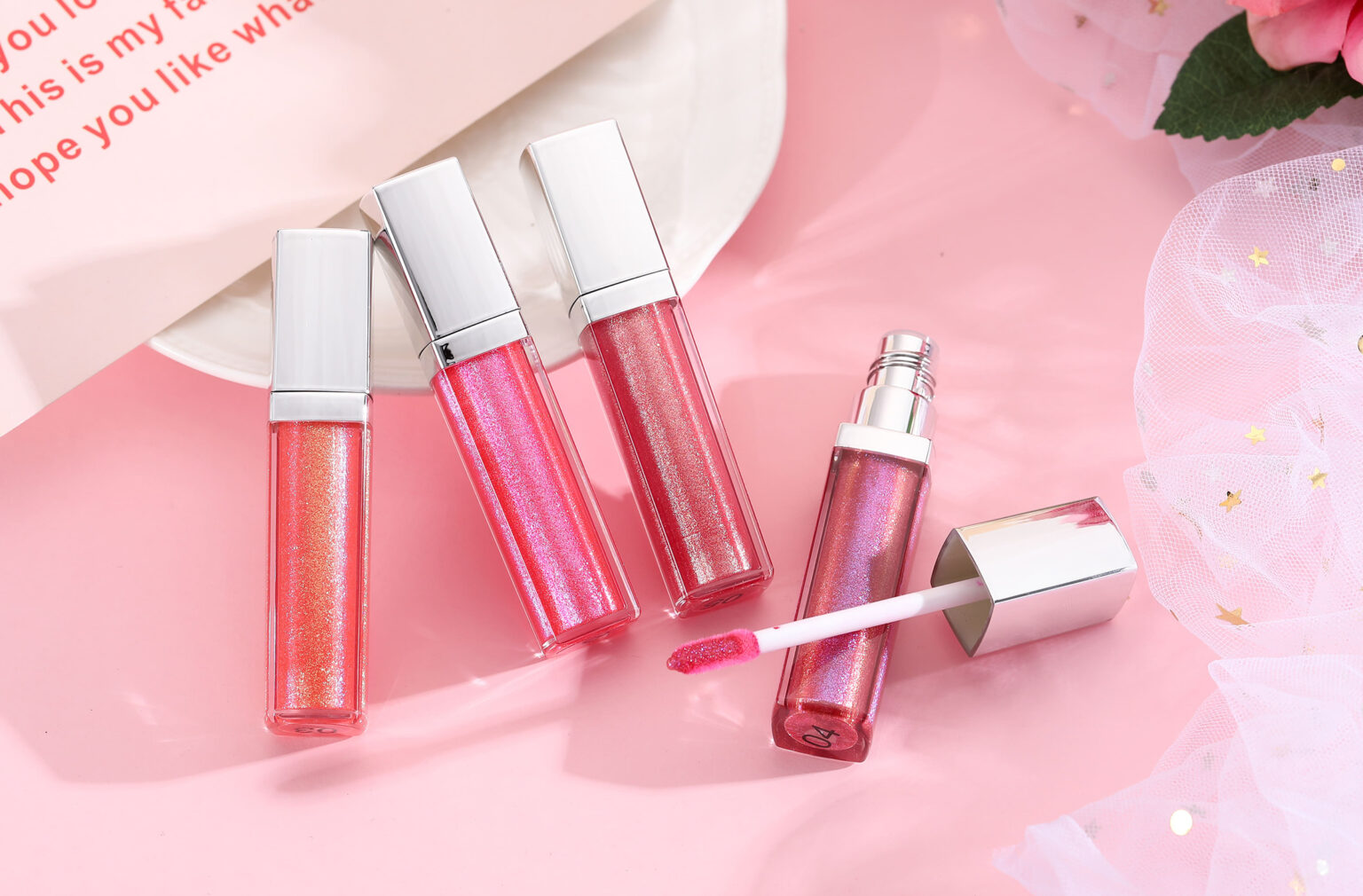 Luxury High Shine ＆ Glitter Lip Gloss Private Label - LG0378 - Kasey Beauty